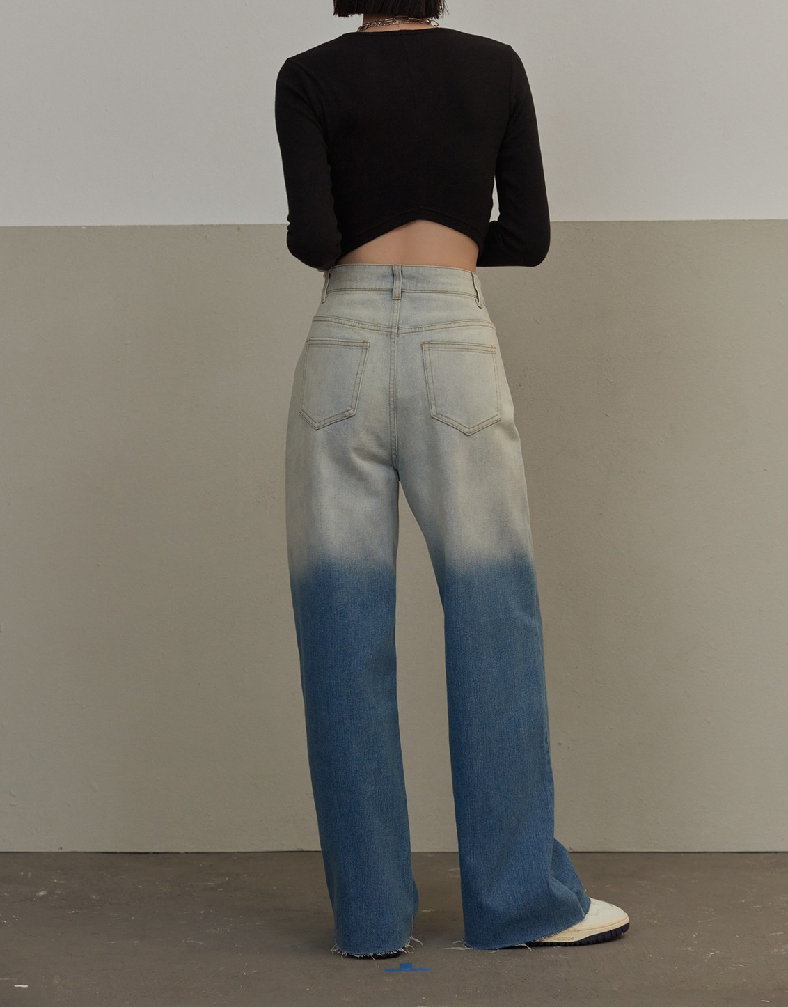 漸層刷色牛仔褲